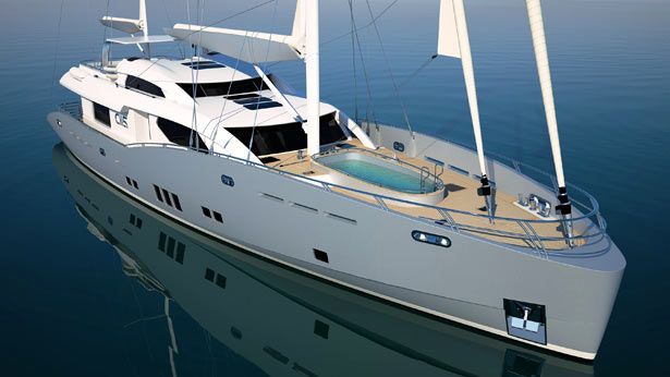 Conrad 115 superyacht currently under construction